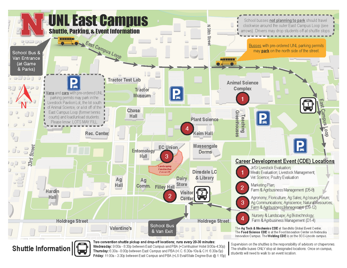 Nebraska East Campus Map | Nebraska Agricultural Education Career ...