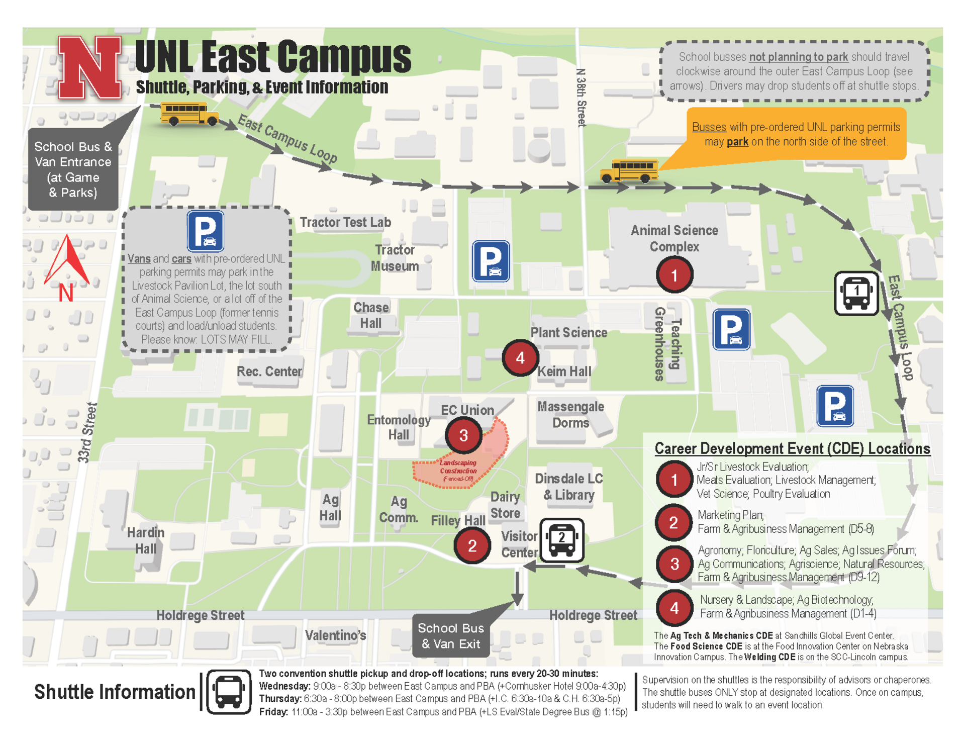 Nebraska East Campus Map | Nebraska Agricultural Education Career ...
